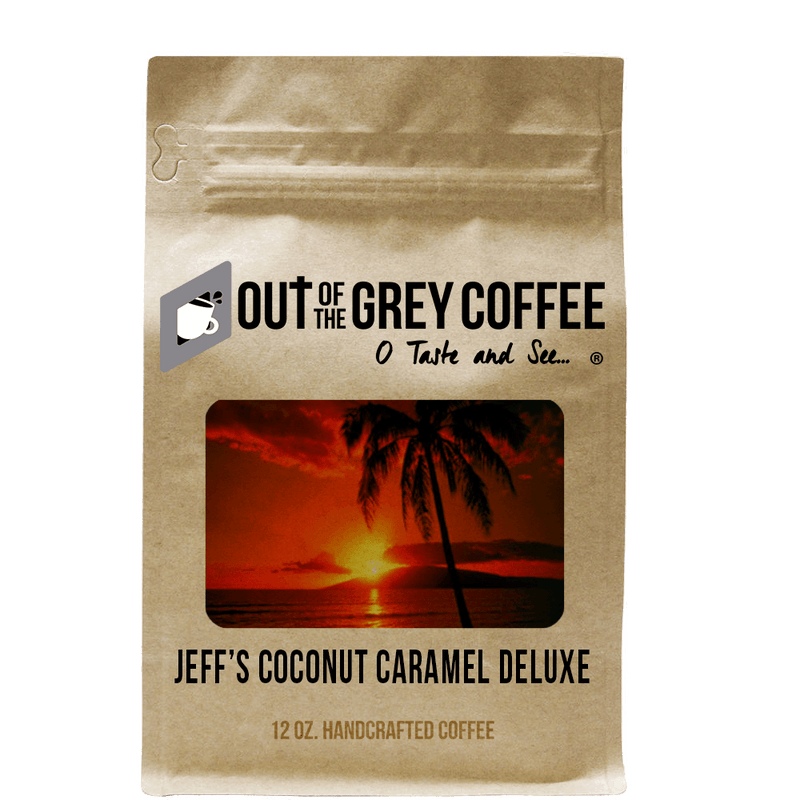 Jeff’s Coconut Caramel Deluxe - Flavored Coffee - Coffee Roasted Daily ...
